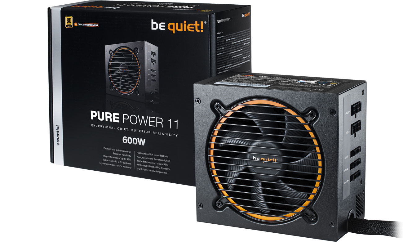 be quiet! Pure Power 11 CM 600W 80 Plus Gold - Zasilacze do komputera ...